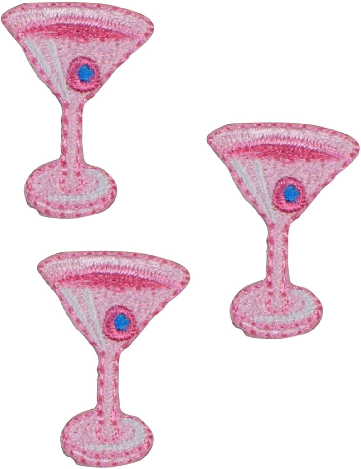 Amazon.com: Martini Embroidered Applique Patch - Cocktail, Olive ...