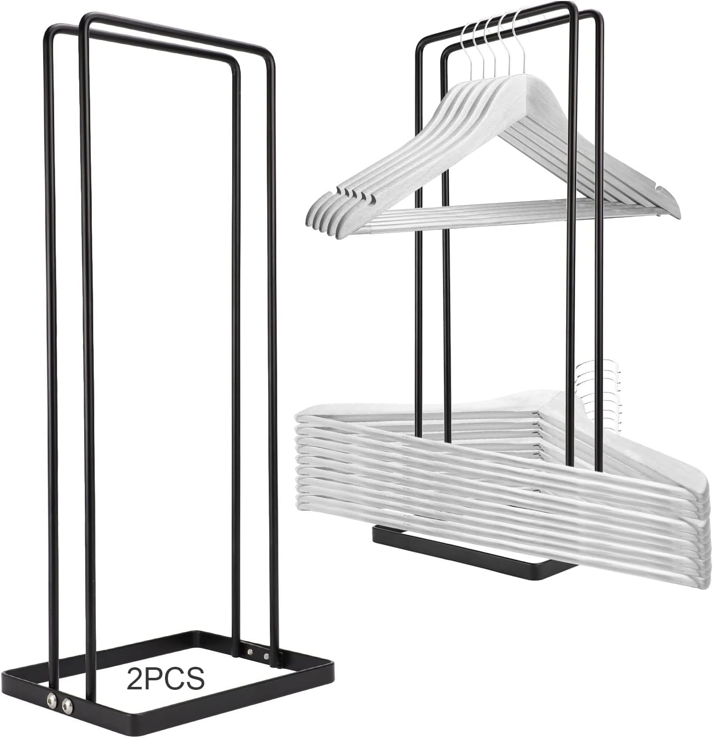 Amazon.com: Hanger Organizer Holder, 2Piece Hanger Stacker for Laundry ...