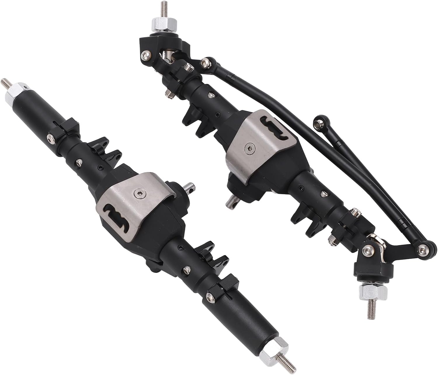 POENVFPO RC Axles Complete Set, Metal Assembly Kit for Axial SCX10 II ...