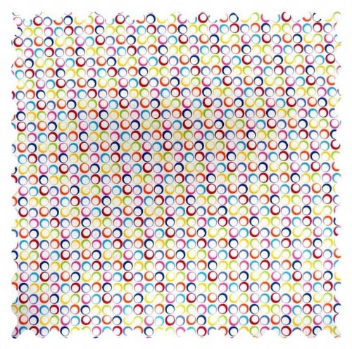 Amazon.com: SheetWorld Primary Colorful Rings Woven Fabric - By The ...