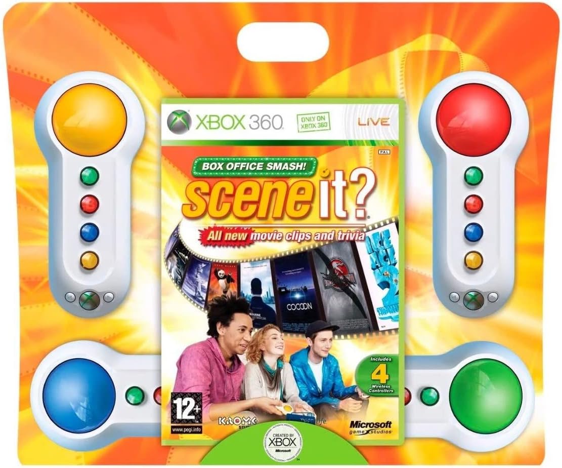 Scene It? Box Office Smash! Including 4 Big Buttons Pads (Xbox 360 ...