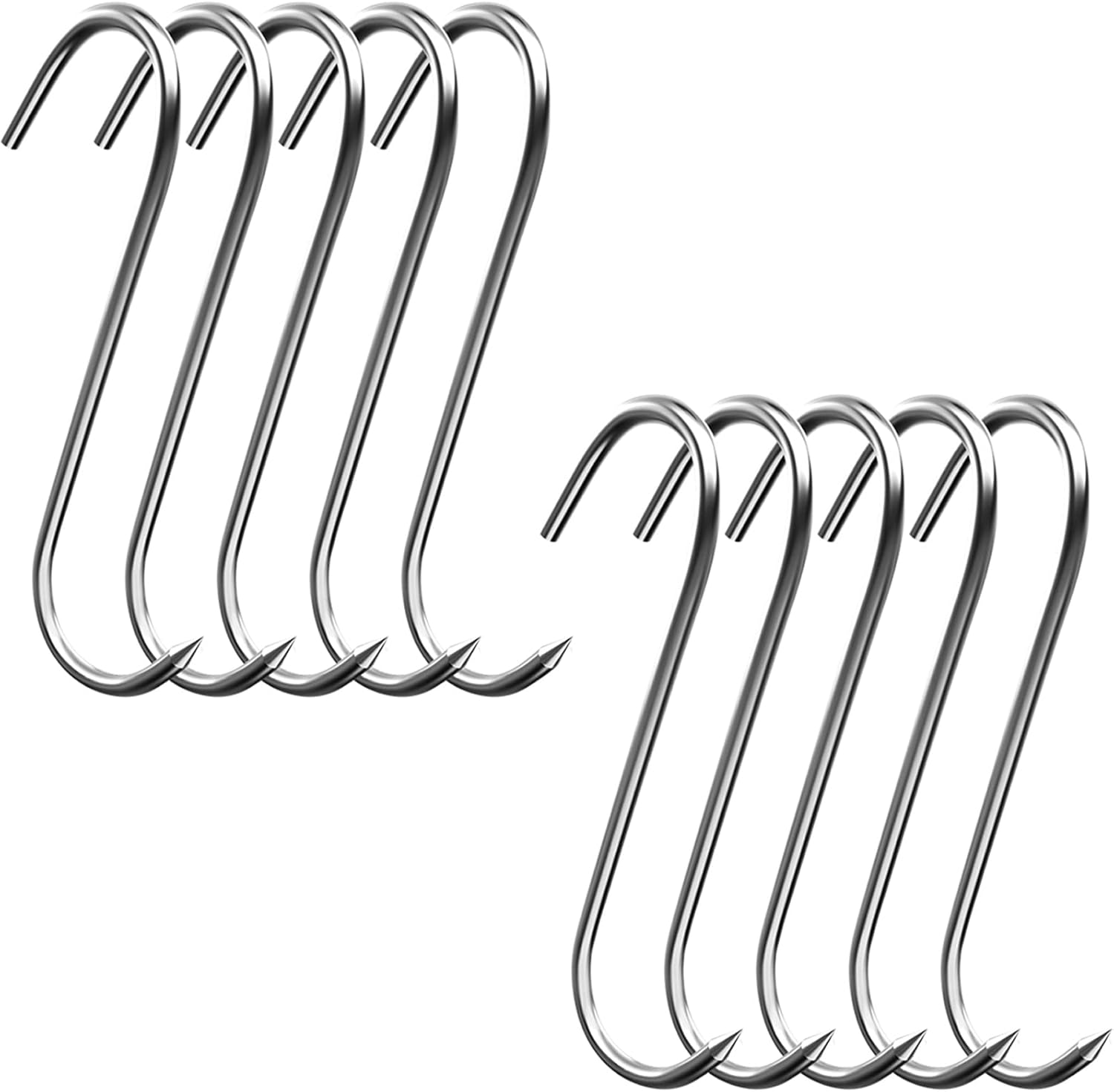 Amazon.com: Incauca 10 Pieces Meat Hook, 6.9 Inch 4mm Meat Hooks for ...