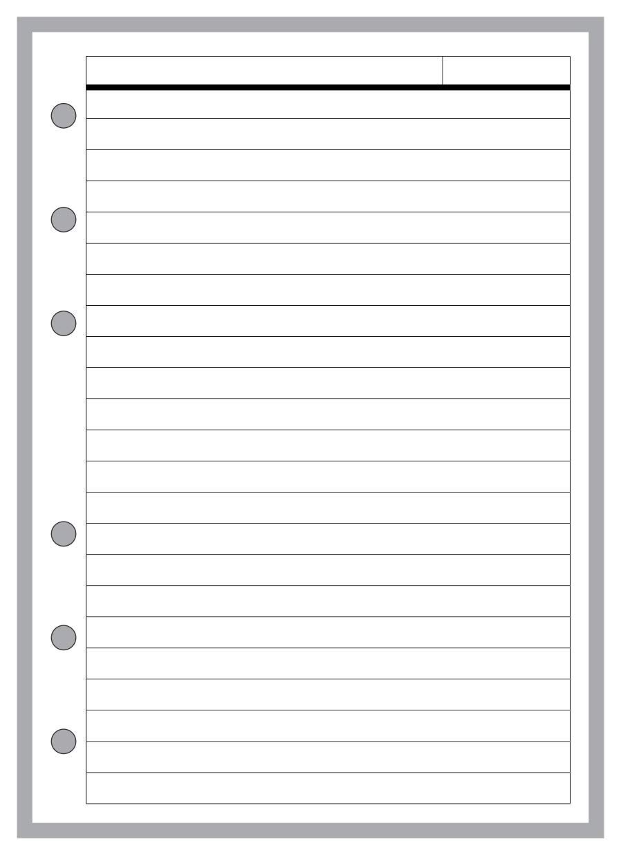 Amazon.com : B6 Size Note Paper Planner Insert with Subject Line, Sized ...