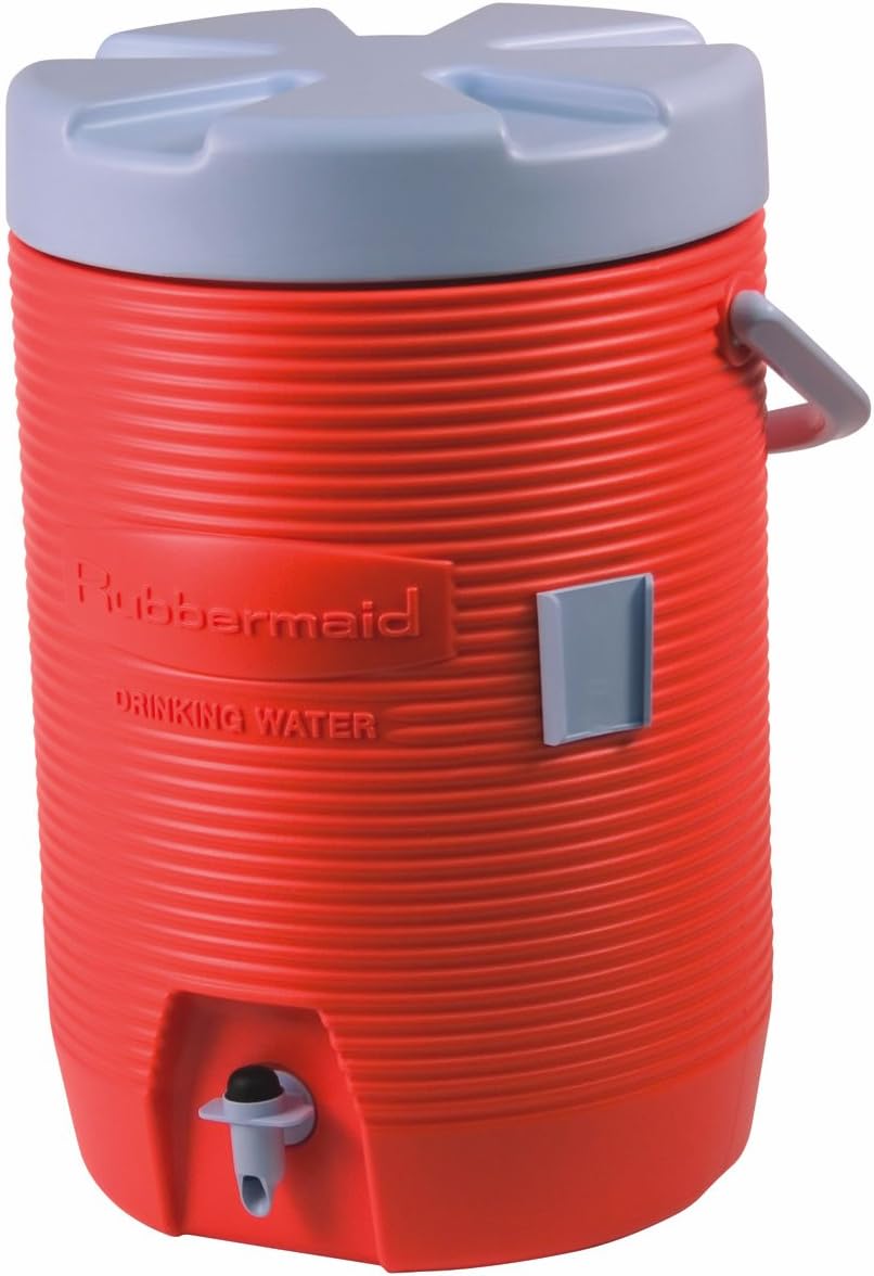Amazon.com: Rubbermaid 3 Gallon Orange Beverage Cooler 1683 : Sports ...