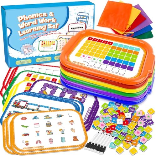 Amazon.com: Magnetic Letters Tiles, Phonics Letter Tiles with Magnetic ...