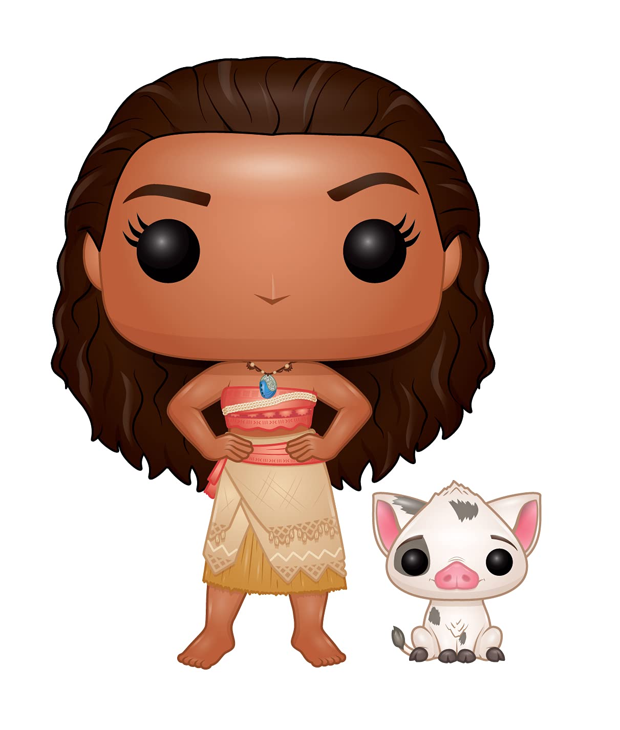 Funko POP Disney Moana Moana Pua Action Figure Brown Standard