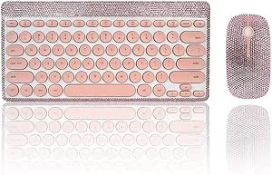 Amazon.com: SA@ Bling Crystal Rhinestone Slim 2.4GHz Wireless Keyboard ...