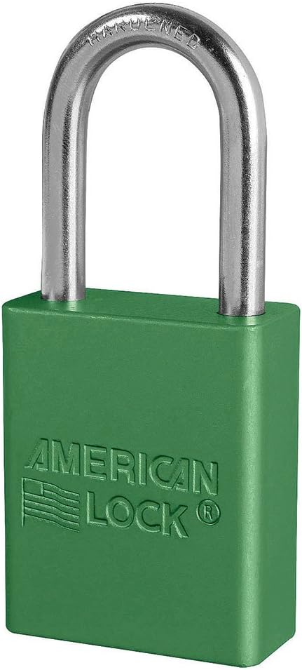 American Lock A1107RED Safety Lock-Out Padlock, Aluminum, Red (Fivе ...