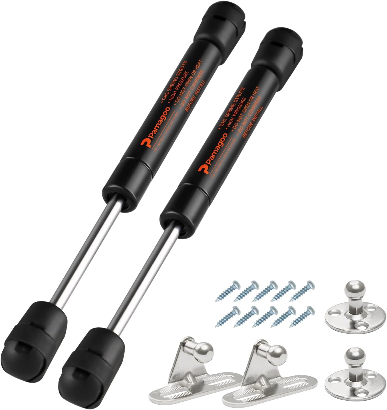 Amazon.com: PAMAGOO 10 Inch 18 Lbs Gas Struts, 10" 80 N Toolbox Lid Gas ...