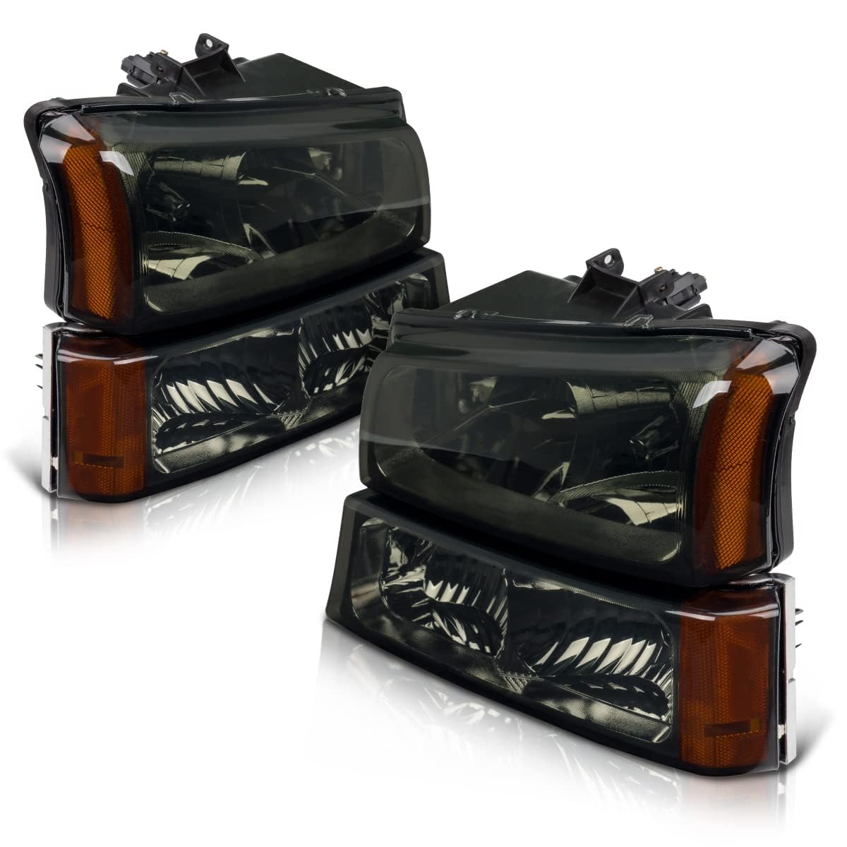 Amazon.com: Torchbeam Headlights Assembly Pair for 03-06 Silverado 1500 ...