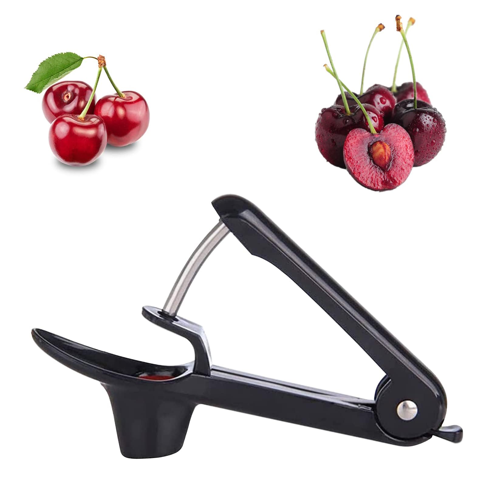 Cherry Pitter, Cherry Stoner Remover with Stainless Steel Rod, Olive ...