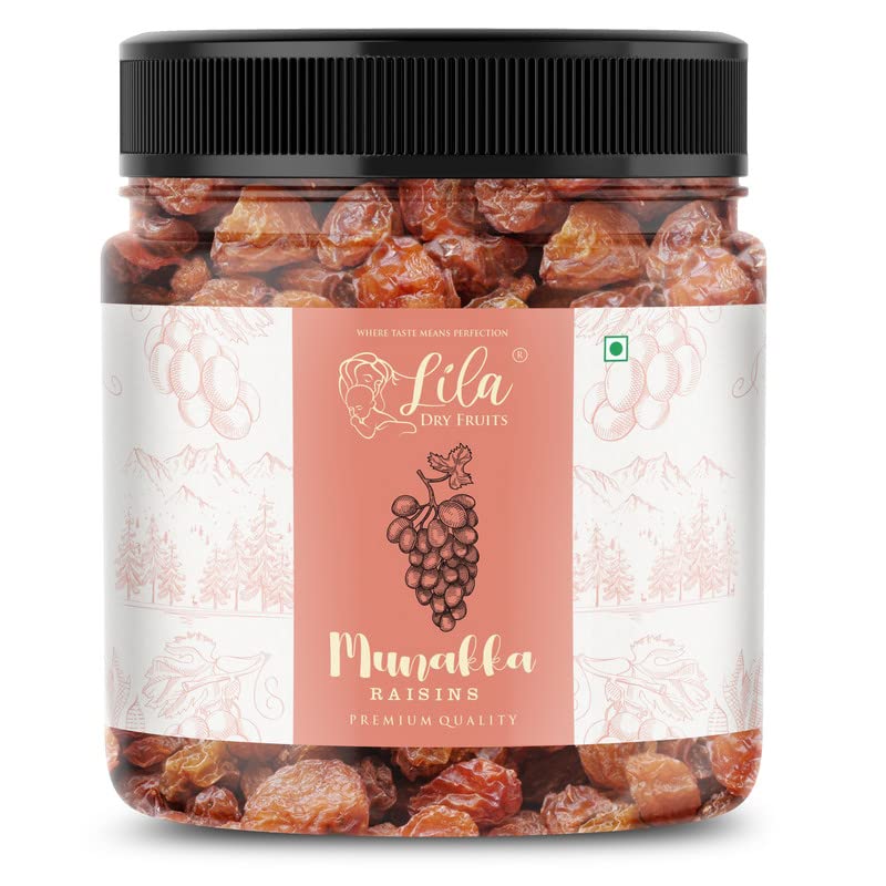 LILA DRY FRUITS Afghani Munakka Raisins| Abjosh Kishmish (with seeds ...