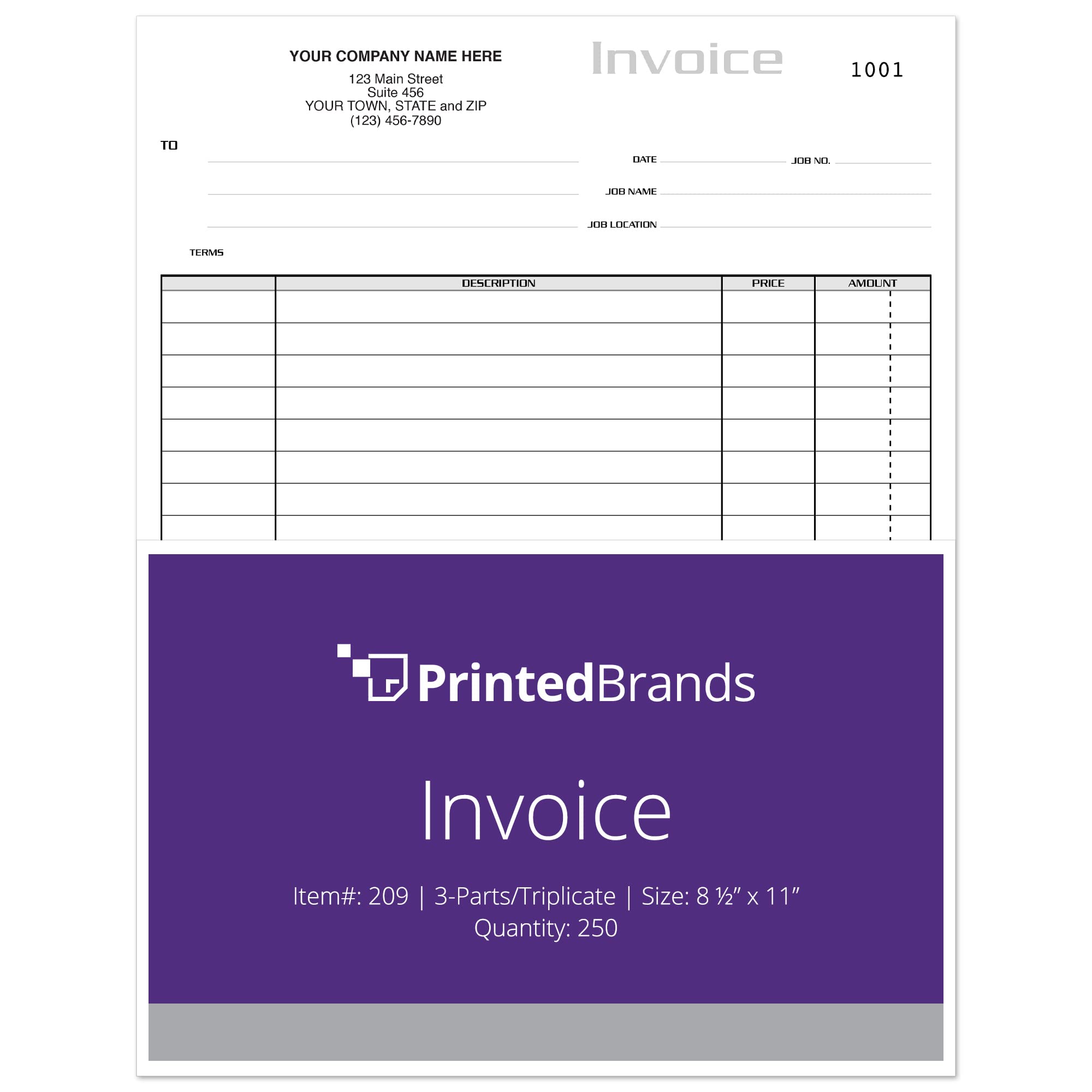 Custom Receipt Book With Carbon Copies Custom NCR Duplicate Forms ...