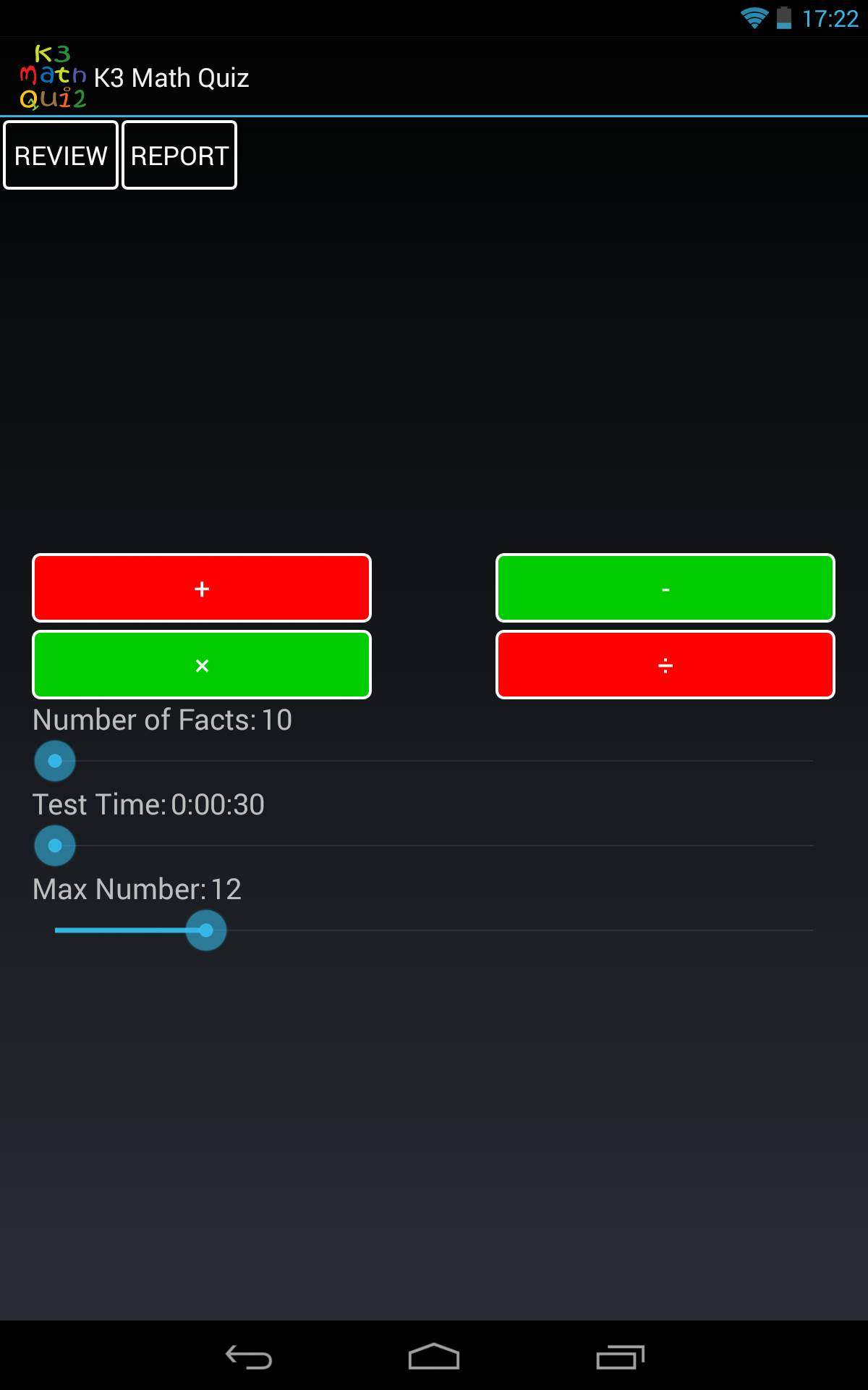 K3 Math Quiz - App on Amazon Appstore