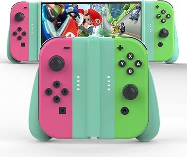 Amazon.com: Switch Joycons Detachable Grip Compatible with Nintendo ...