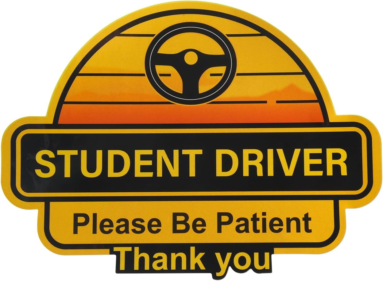Amazon.com: SINGARO 3Pcs Student Driver Bumper Stickers for Car, New ...