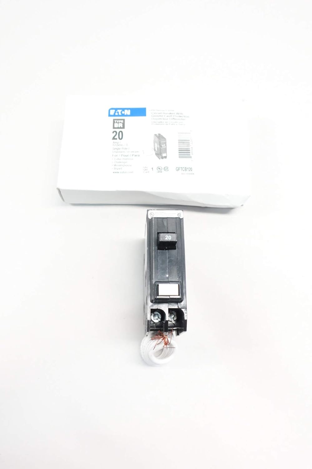 CUTLER HAMMER GFTCB120 Miniature Circuit Breaker 1P 20A AMP 120V-AC ...