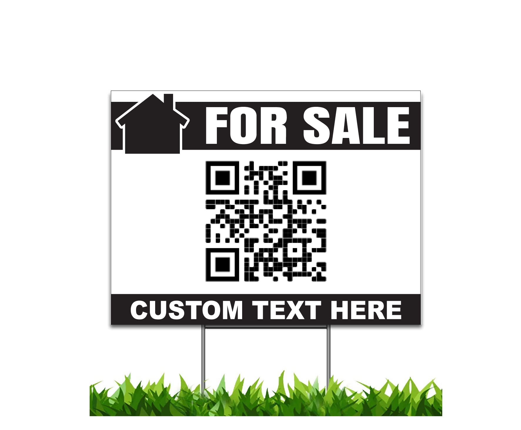 Amazon.com: Moonlight4225 Custom House For Sale QR Code 24 x 18-inch ...