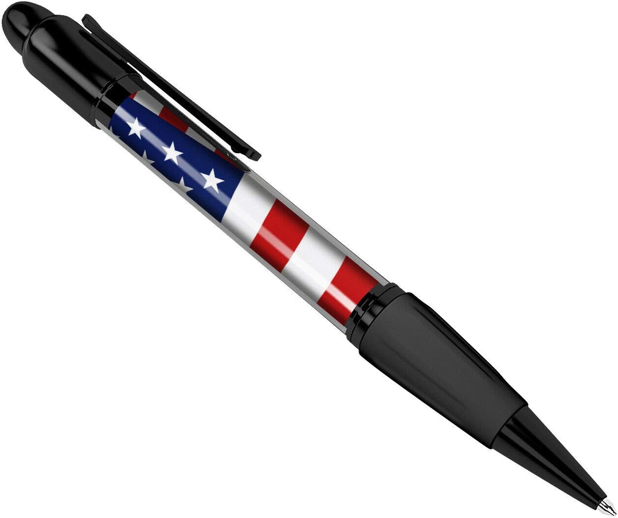 DV DESIGN America Flag Black Ballpoint Pen USA Stars and Freedom States ...
