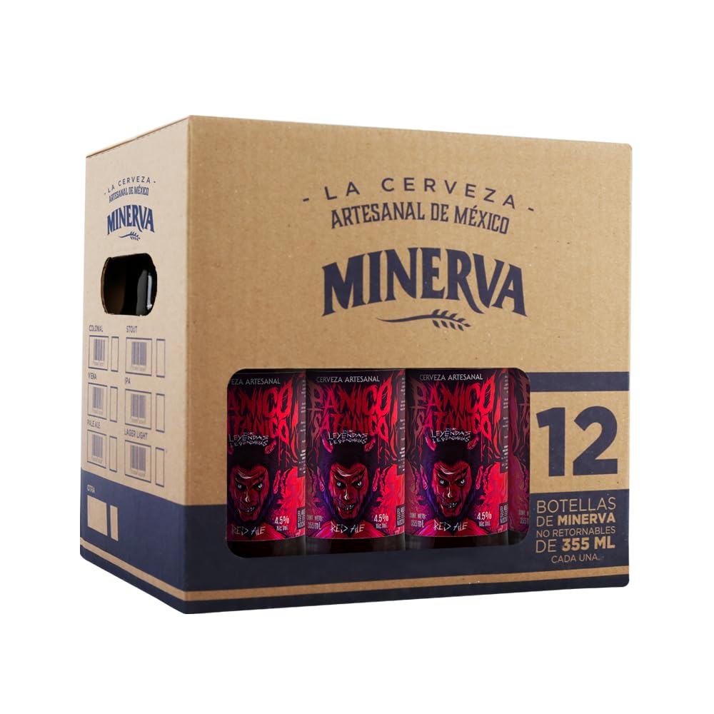 CERVEZA MINERVA | Cerveza Minerva Pánico Satánico 12 Pack | 12 Cervezas ...