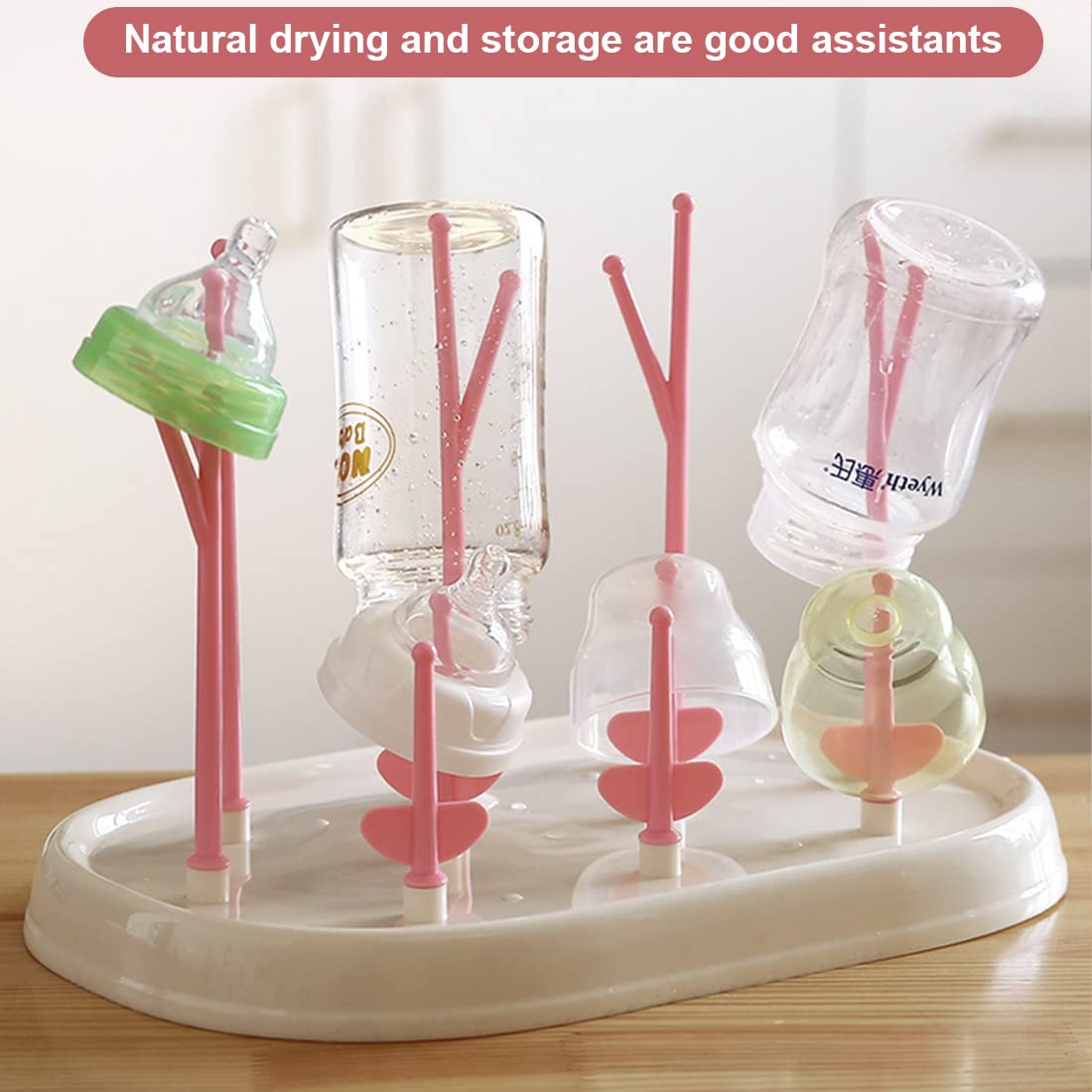 Ten Holders Practical Baby Bottle Drain Rack Drying Racks