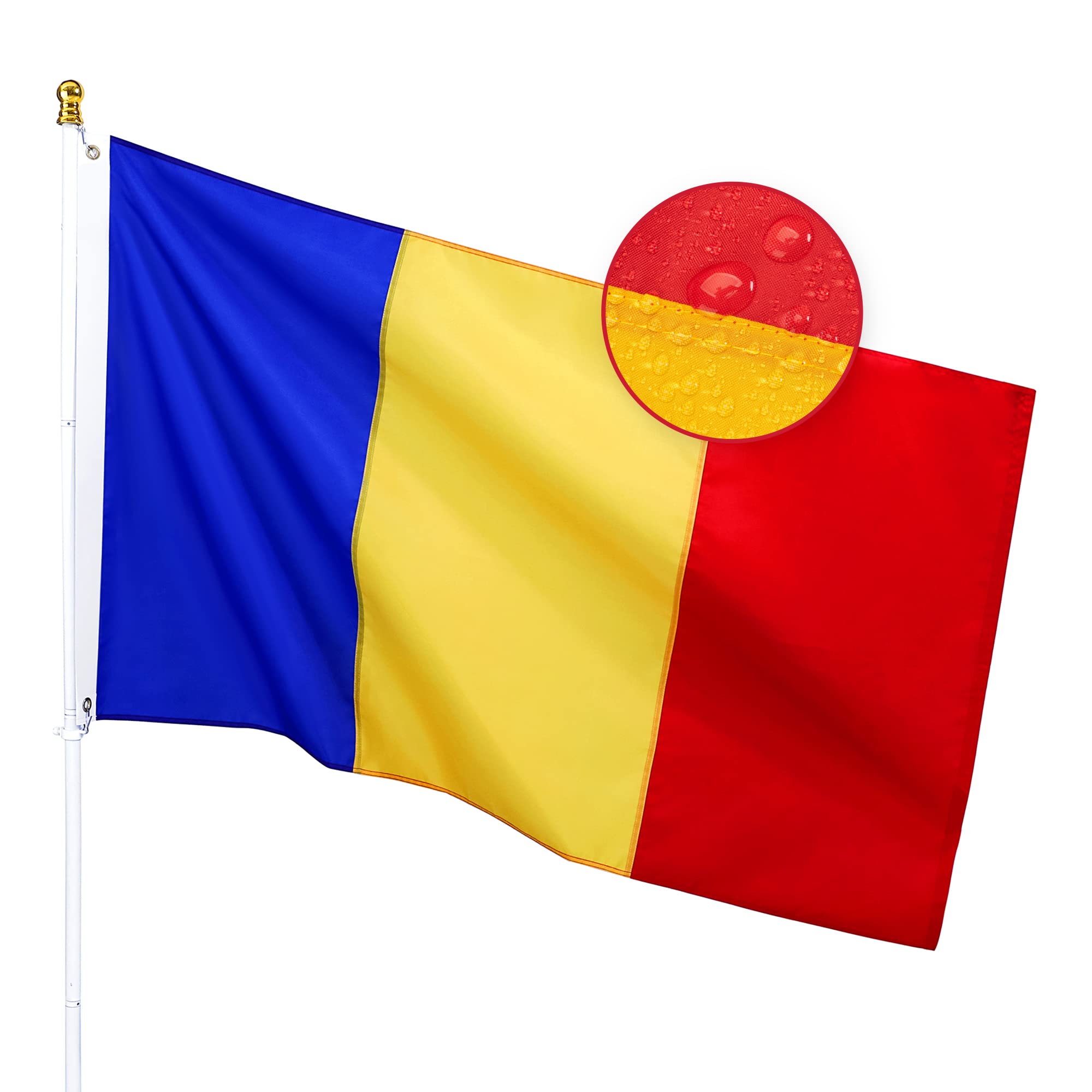 Romanian Flag Waving