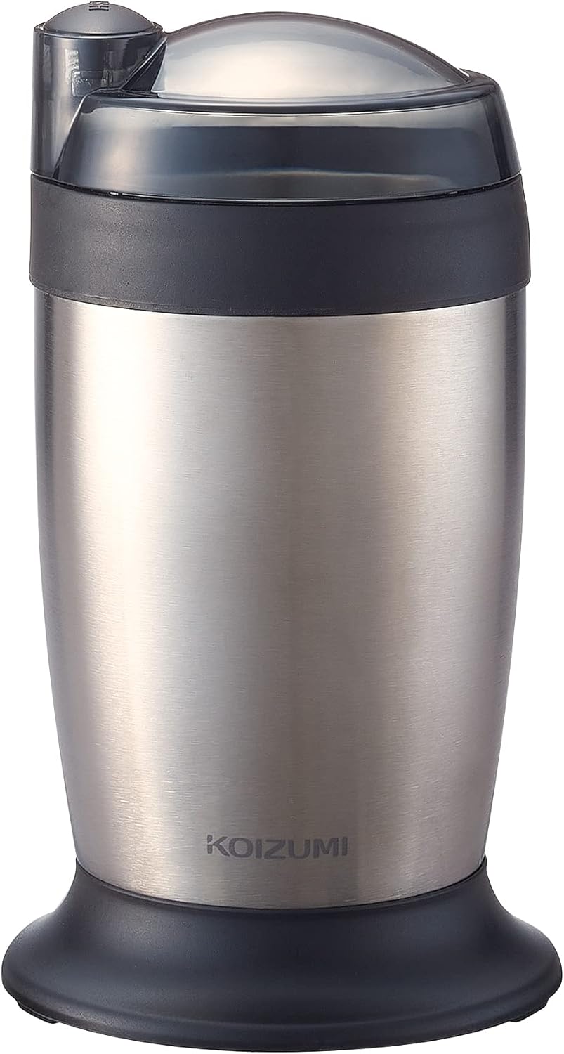 Amazon | コイズミ 電動 コーヒーミル プロペラ式 シンプル操作 お手入れ簡単 シルバー KKM-0100/S | コイズミ ...