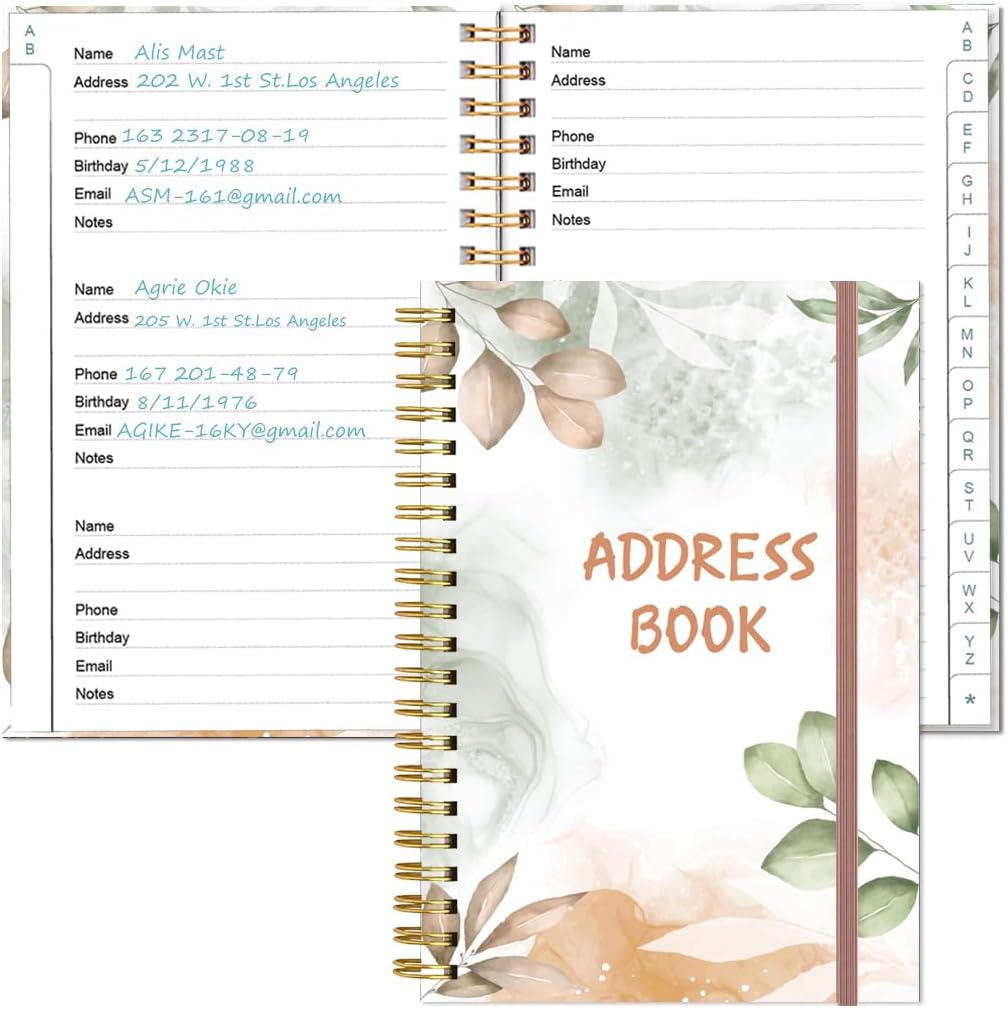 Amazon.com : AT-A-GLANCE Telephone & Address Book, 600+ Entries, 4" x 6 ...