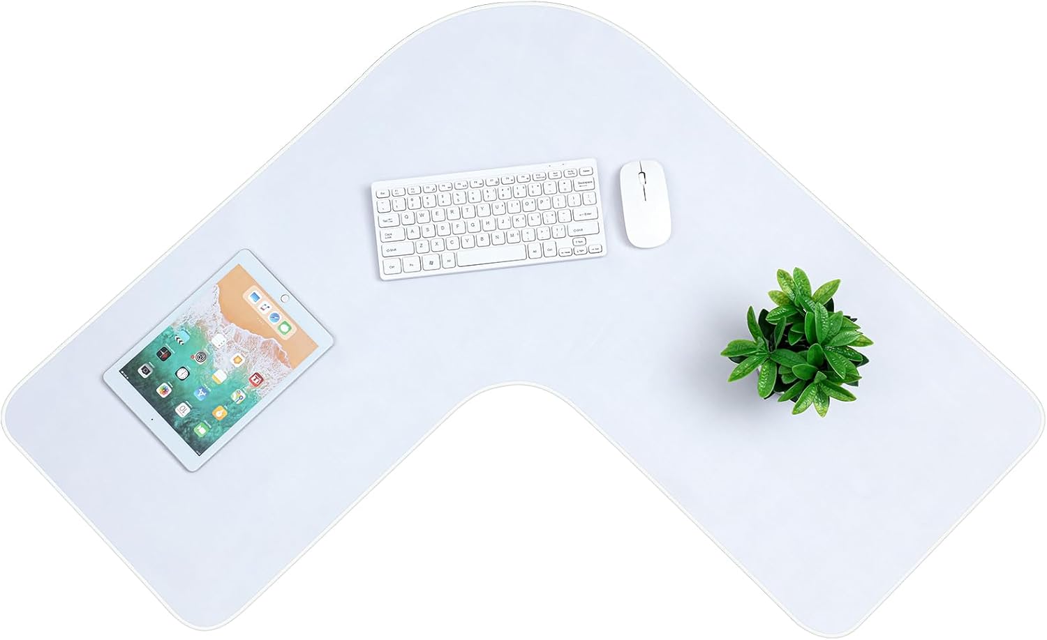Amazon.com : Amylove L Shaped Mouse Pad Corner Desk Pad Waterproof ...