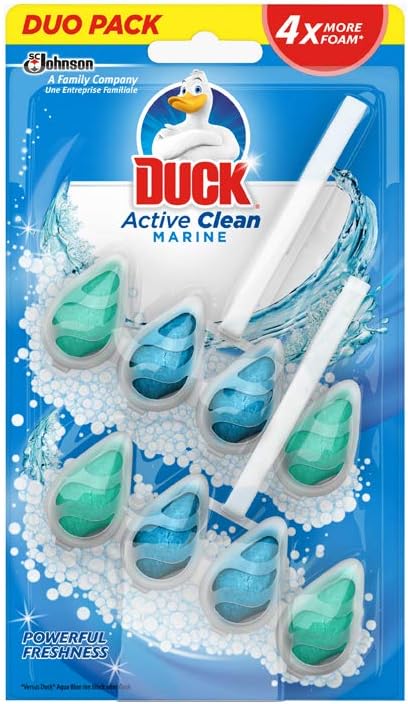 Duck Active Clean Toilet Rimblock Marine Duo Pack, 77 g : Amazon.co.uk ...