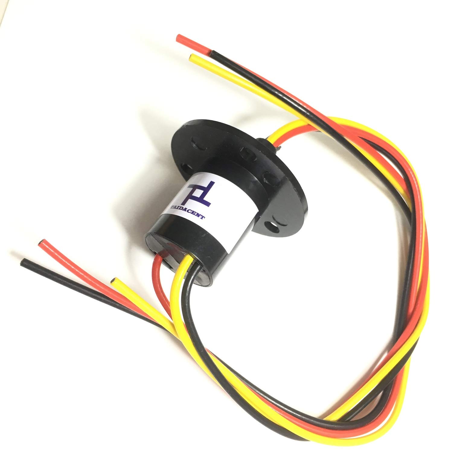 Buy Taidacent 3 Wires 4 Wires 5A 10A 15A 30A Electrical Slip Ring ...