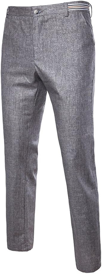 Pantalones de algodón Fino de Verano para Hombres de Negocios ...