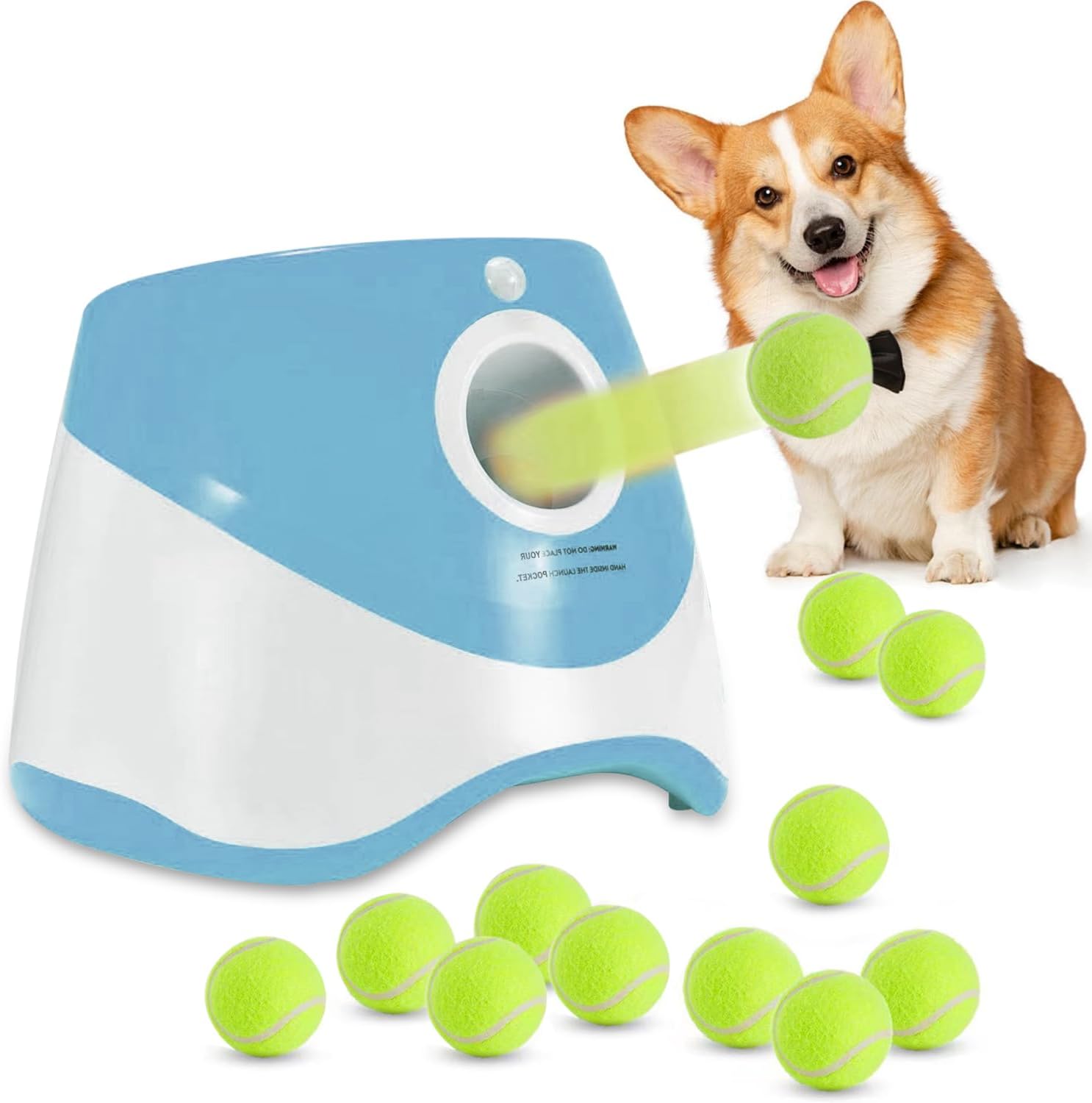 Dog Ball Thrower Launcher,Automatic Ball Launcher for Dogs with 12 ...