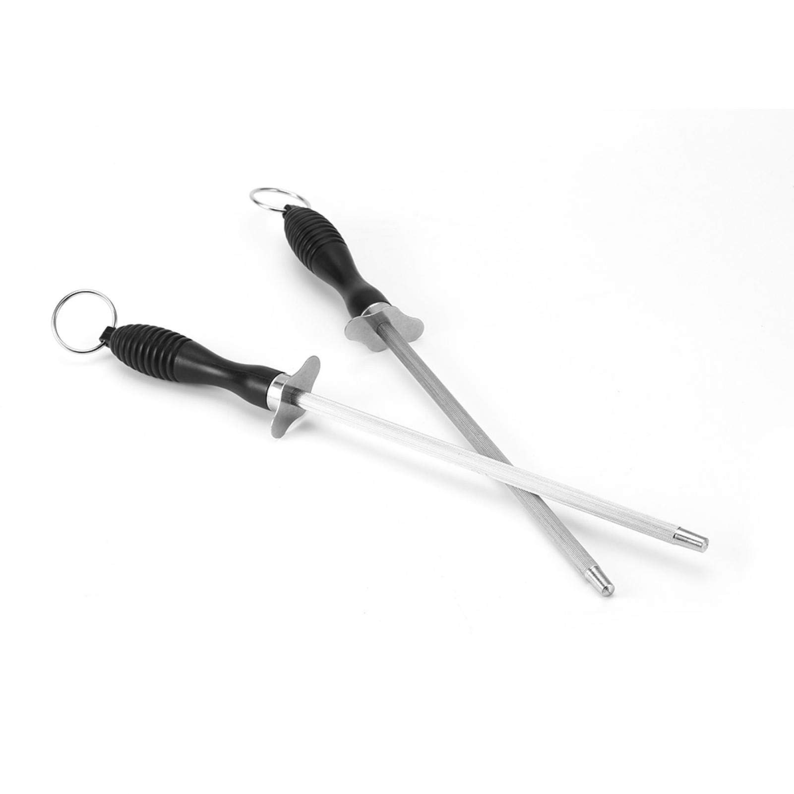 Buy Raguso Long Sharpening Rod Anti Slip Handle Stick Butcher Tool Hone ...