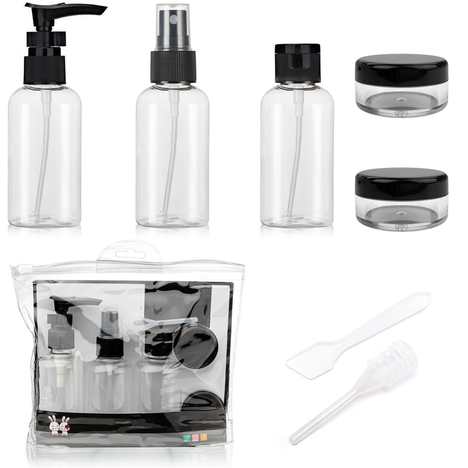 Kit de botellas de viaje,Recipientes de viaje cosméticos aprobadas por ...