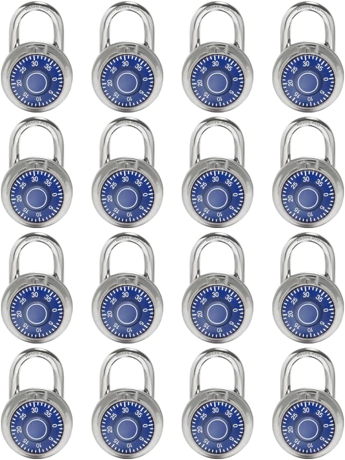 LanuBe Standard Dial Combination Lock, 2 in. Wide, with Different ...