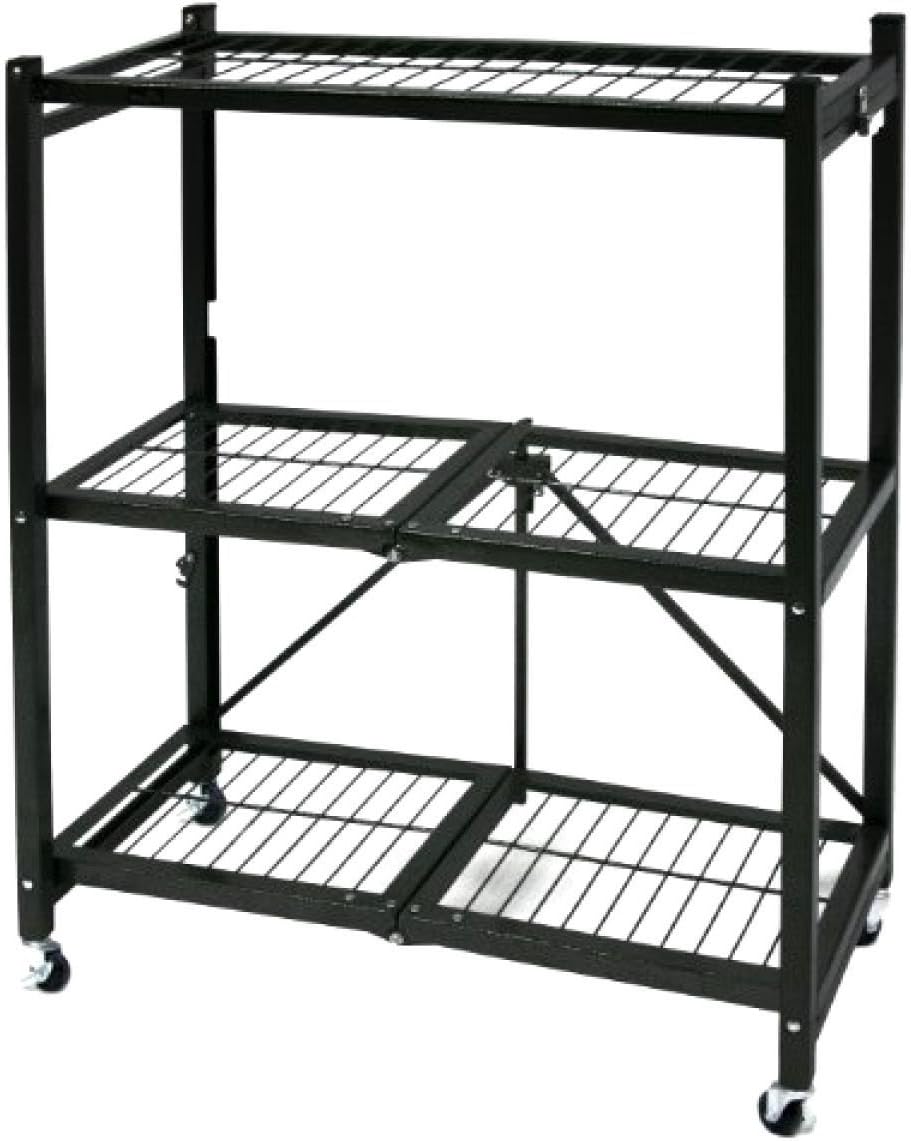 Amazon.com: New Iron Shelving Unit Folding Shelf Unit Storage Rack ...