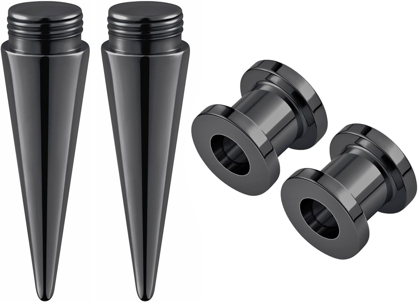 Amazon.com: Longbeauty 2 in 1 Stainless Steel Interchangeable Tapers 8G ...