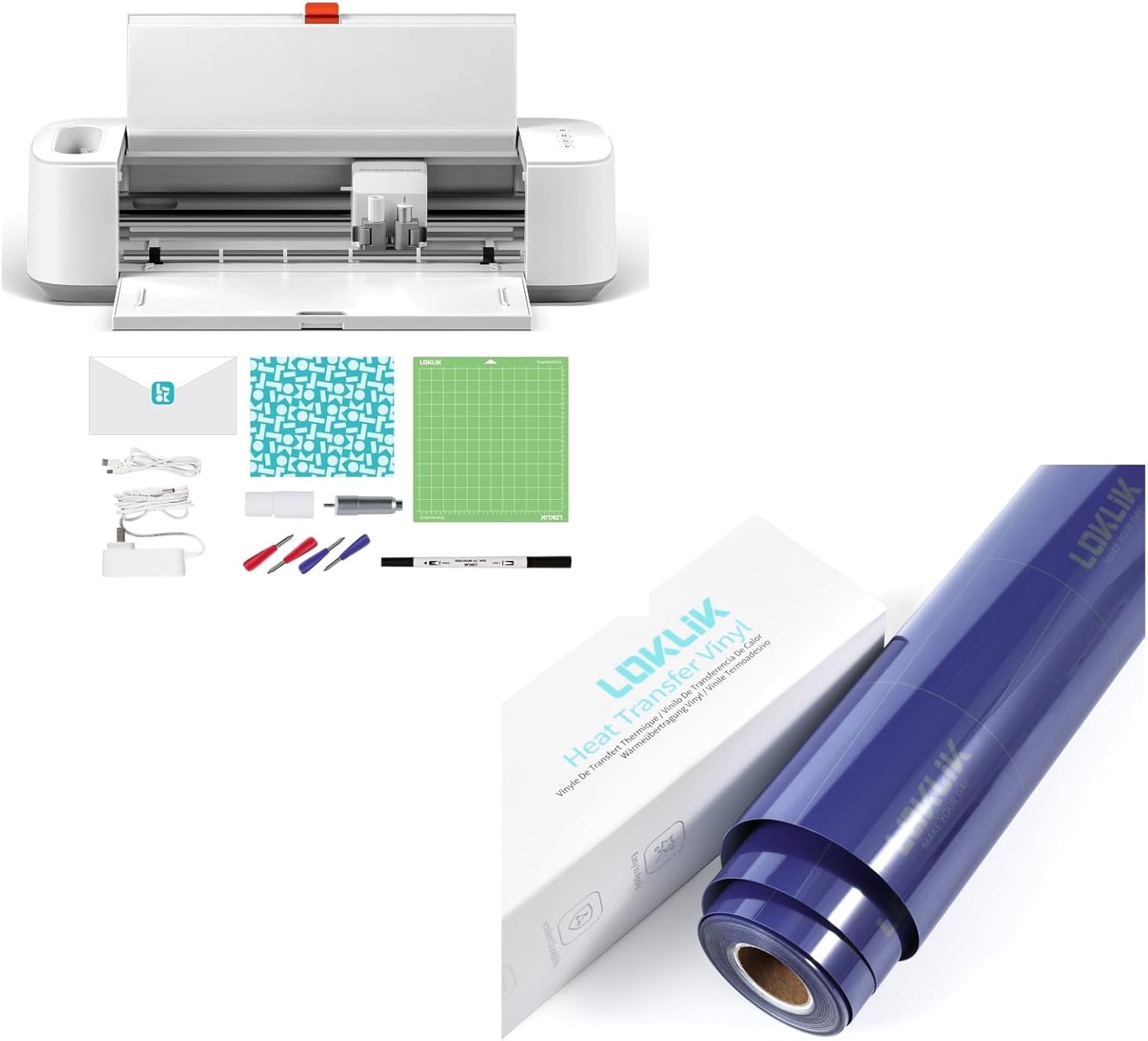 Amazon.com: LOKLiK Crafter by HTVRONT Cutting Machine - Vinyl Cutter ...