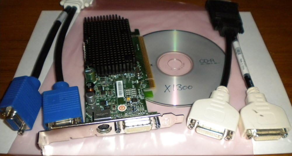 Amazon.com: Dell ATI Radeon X1300 256MB Windows 7 Dual VGA Full Profile ...