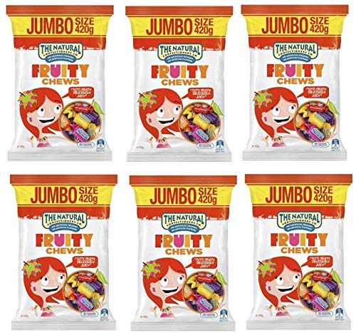 Amazon.com : The Natural Confectionery Co. Fruit Chews 420g x 6 ...