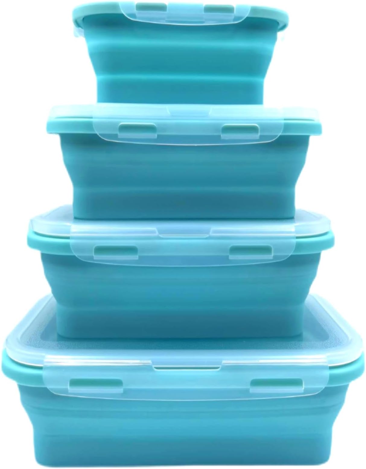Amazon.com: Keweis Silicone Lunch Box Bento Box, Collapsible Folding ...
