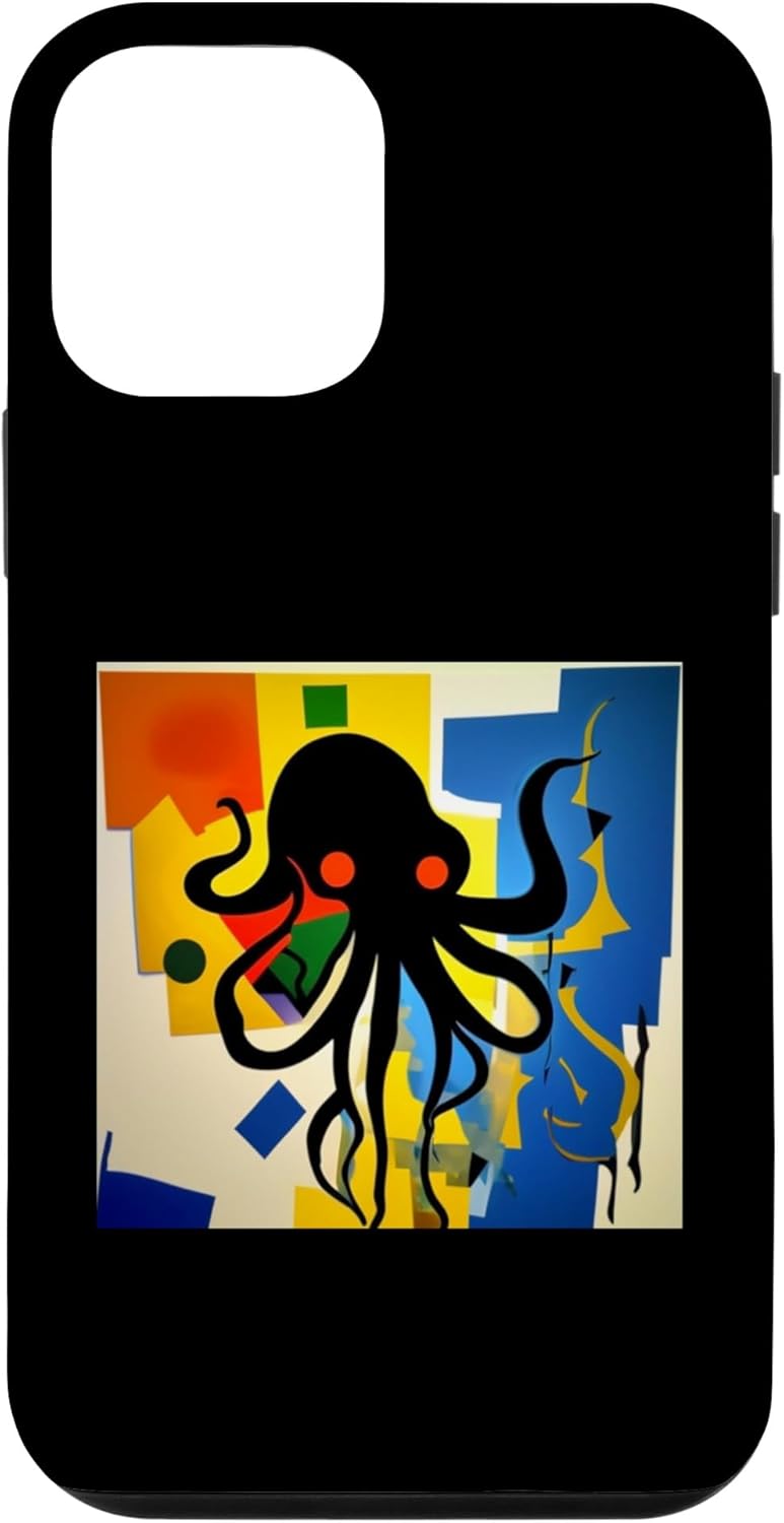 Amazon.com: iPhone 12 mini Octopus colorful Silhouette Squid Tentacle ...