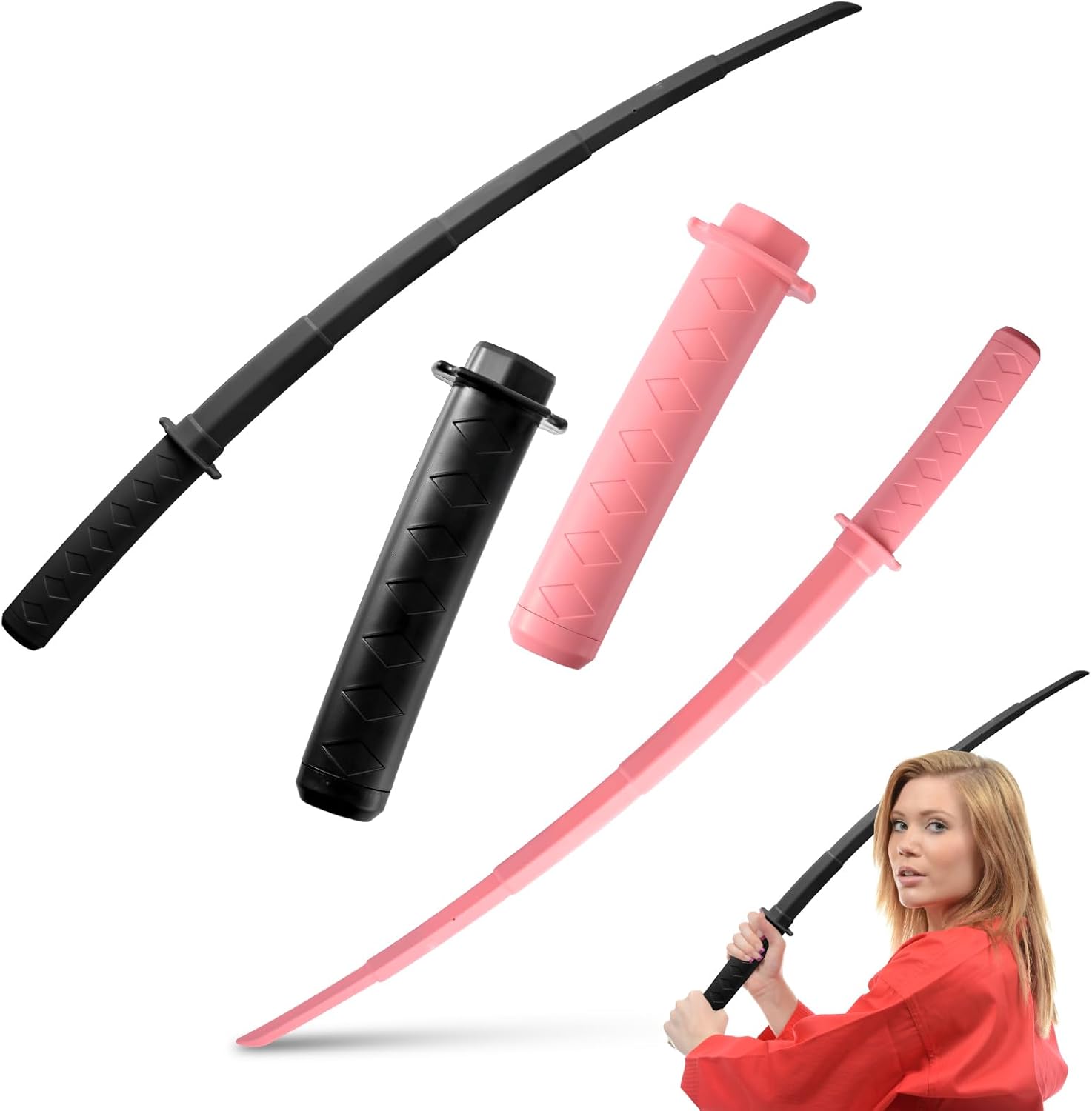 Amazon.com: Lflwacy 2PCS 3D Printed Gravity Retractable Samurai Sword ...