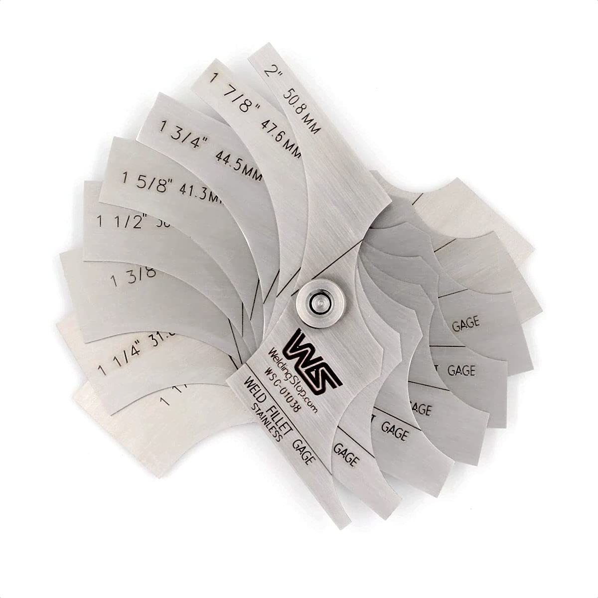 Dyllica 8 Pieces Welding Gauge Gage Weld Leg Length Fillet | Desertcart ...