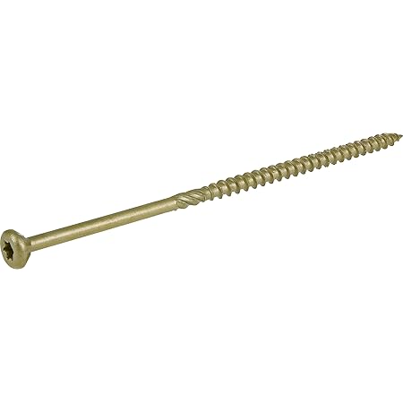 Power Pro 48611 Wood Screws, 9 x 3", Premium Outdoor Deck Screws, Rust ...