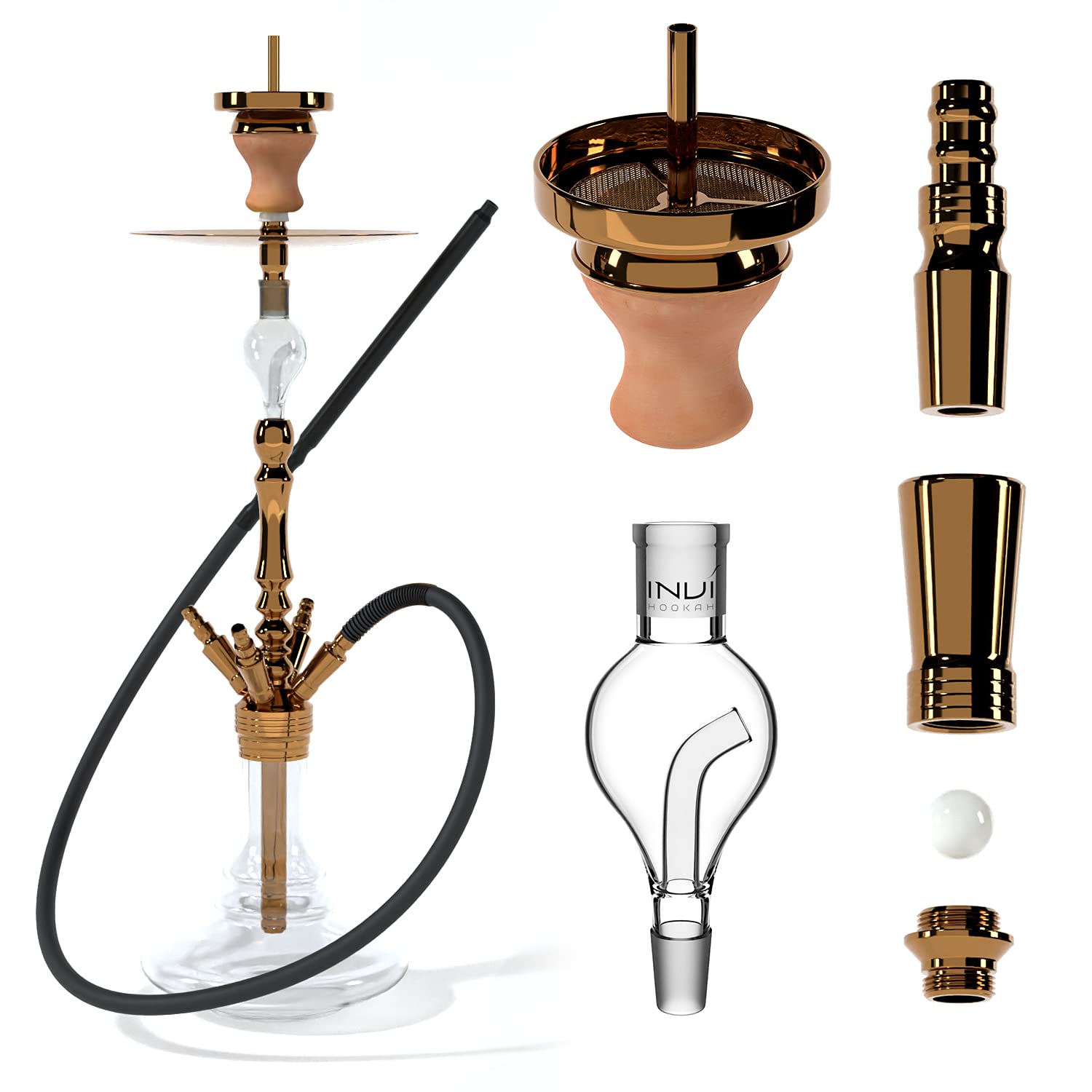 Invi Tesseract Shisha Stainless Steel V2 A 84 Cm Complete | Desertcart ...