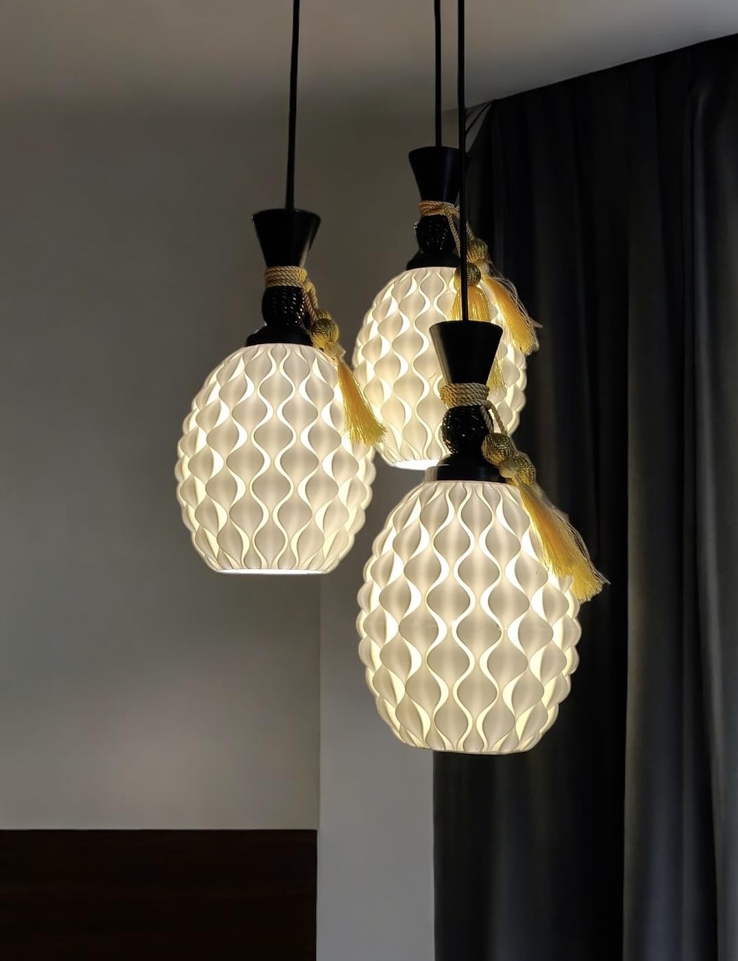 Buy Polycarbonate Hanging Lights For Living Room, Ceiling Pendant Lamp ...