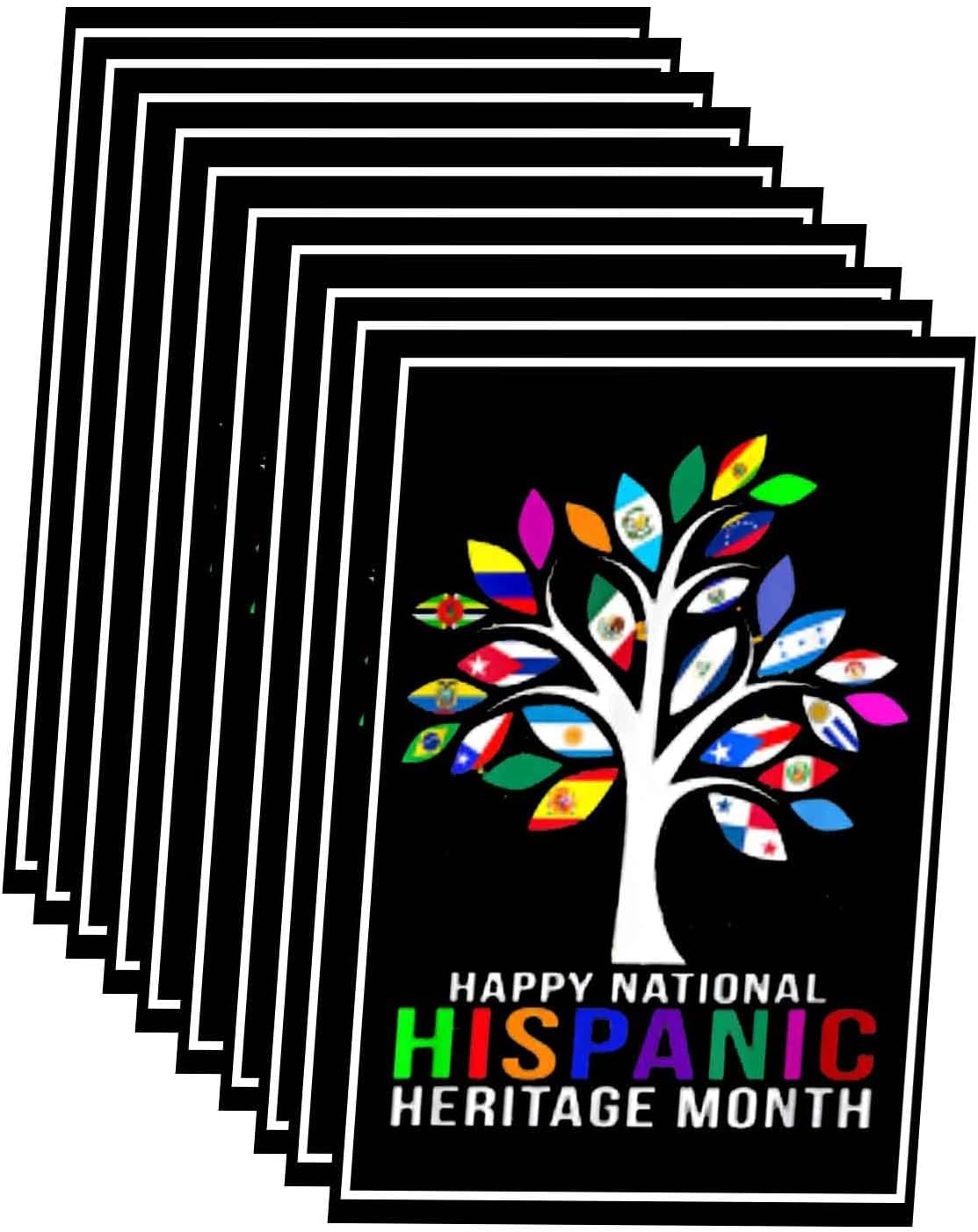 Amazon.com - 10 Pack Hispanic Heritage Month Stickers Laptop Bumper ...