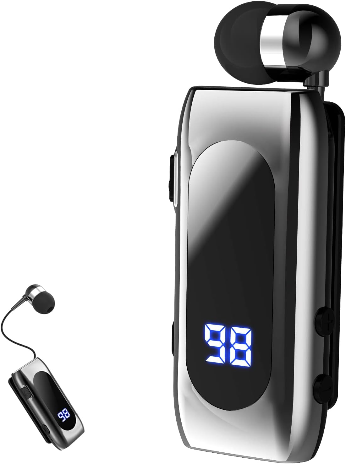 Amazon.com: Retractable Wireless Headset Headphone Stereo Earphone V5.0 ...